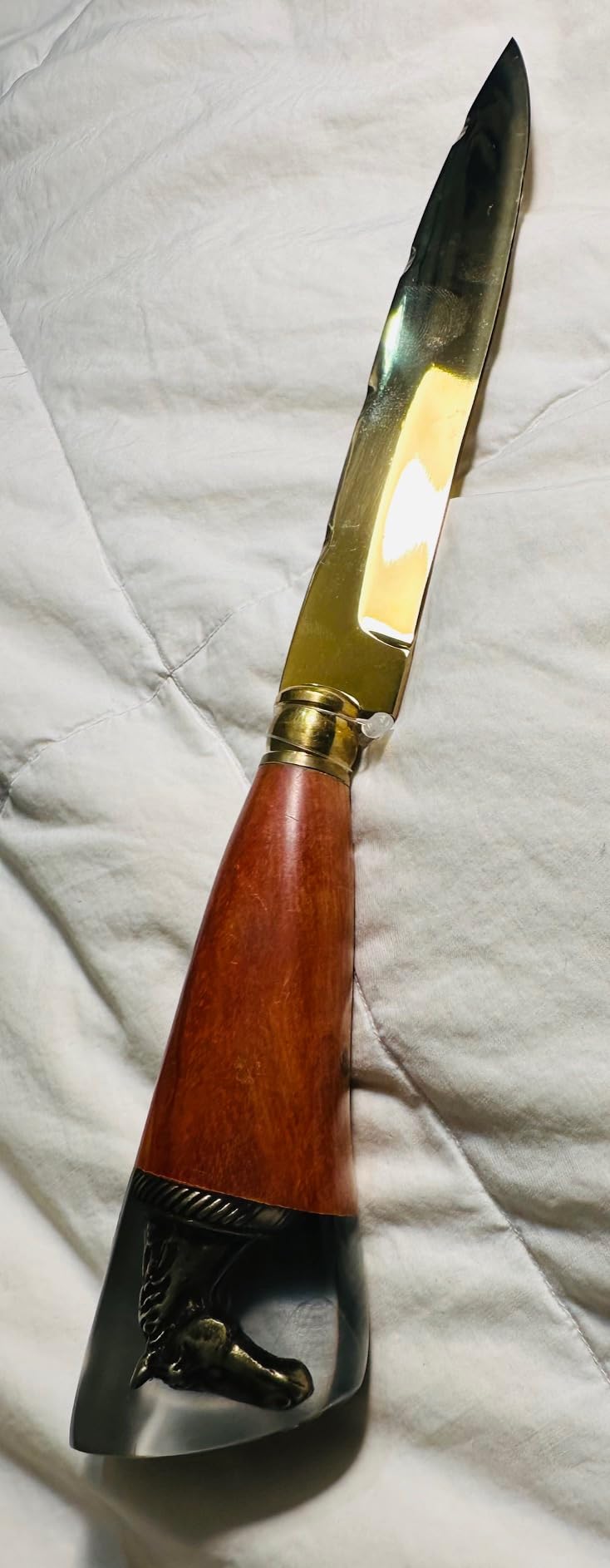 Golden Knife - Horse Style - Made in Brazil