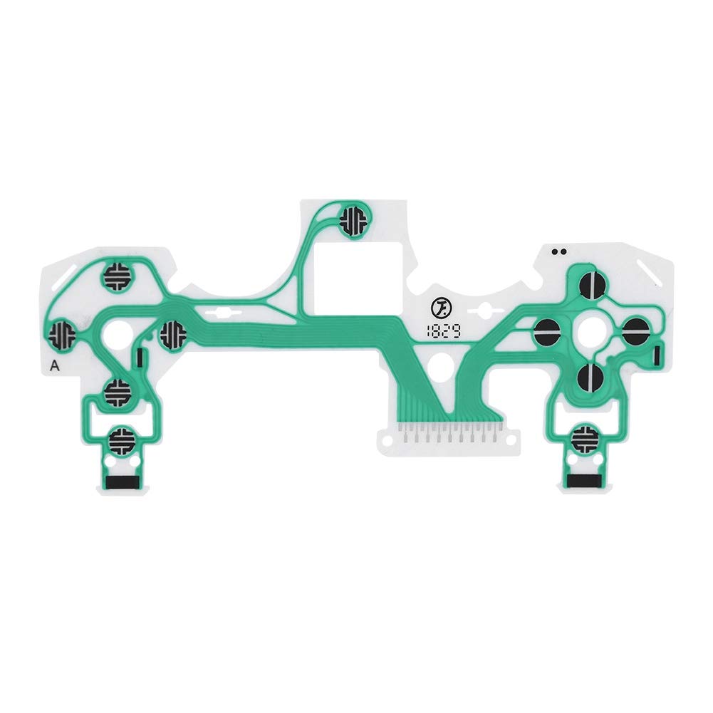 YOKATA Conductive Film, 10Pcs Ribbon Circuit Board Film Cable Replacement Part Green for Sony 4 Controller