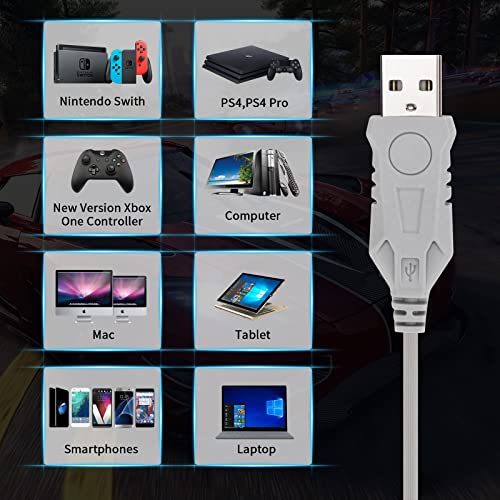 Pink Keyboard and Mouse Gaming Setup USB Wired Kawaii Combo Multi Color RGB Backlit Non-Conflict Brown Mechanical Switch Feel 4200DPI Mice for PC Game Host PS4 PS5 Computer