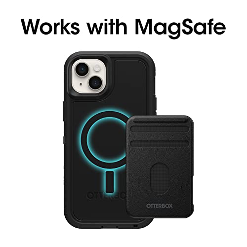 OtterBox iPhone 14 Plus Defender Series XT Case - BLACK , screenless, rugged , snaps to MagSafe, lanyard attachment