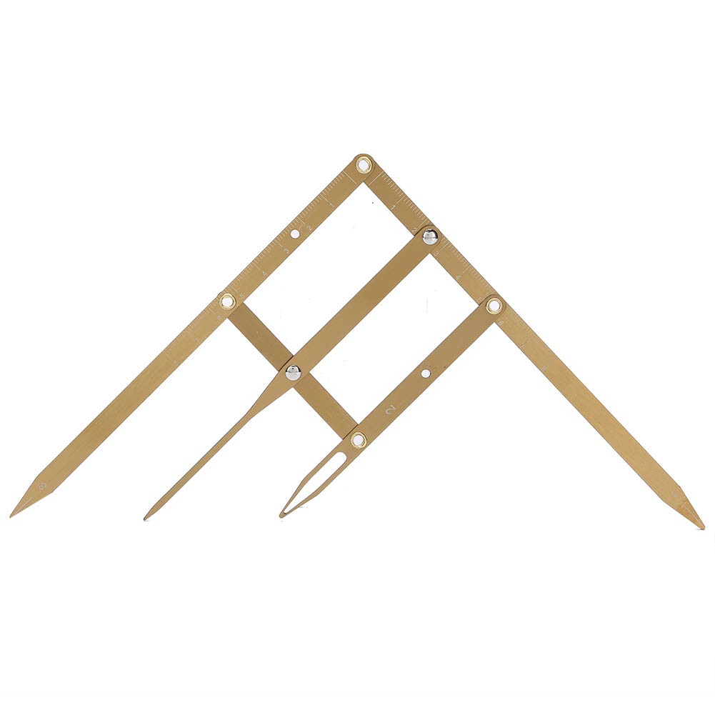 Eyebrow Ruler, Eyebrow Stencil Microblading Tattoo Eyebrow Ruler Golden Ratio Makeup Symmetrical Tool Accessory (golden)