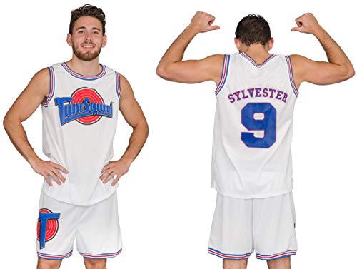 Space Jam Tune Squad Basketball Jersey (X-Large, Sylvester)