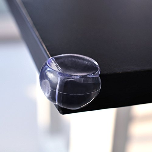 Cunina Corner Protector, 24-Pack Transparent Baby Proofing Safety Corner Edge Guards, Furniture Table Sharp Corner Guard Protectors Bumper for Baby Child Kids