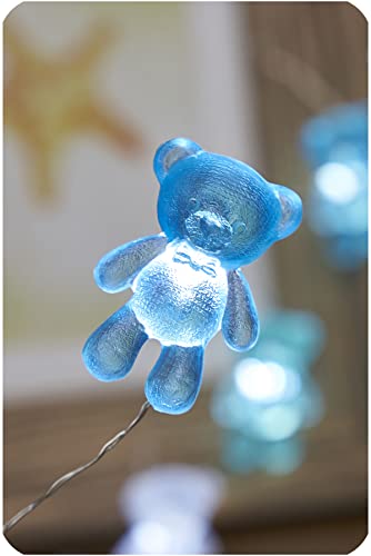 U.I STATION Teddy Bear Decor String Lights, Fairy Theme Decorations Lights for Party Decorations, 8.5ft 20 LEDs with Battery & USB Plug in for Christmas Bathroom Bedroom Camping Wedding Birthday Gift
