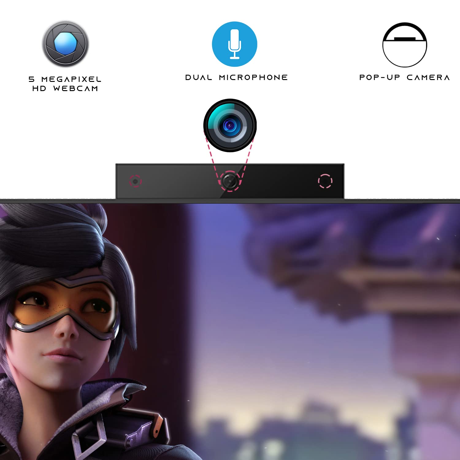 Gaming All in one PC 24 Inch FHD Touchscreen, MTG Yama, Intel Core i5 10th Gen, 16GB RAM, 1TB NVME, AMD RX 550 4GB DDR5 Graphics, Webcam, DVD RW, RGB Combo, Windows 11 Home