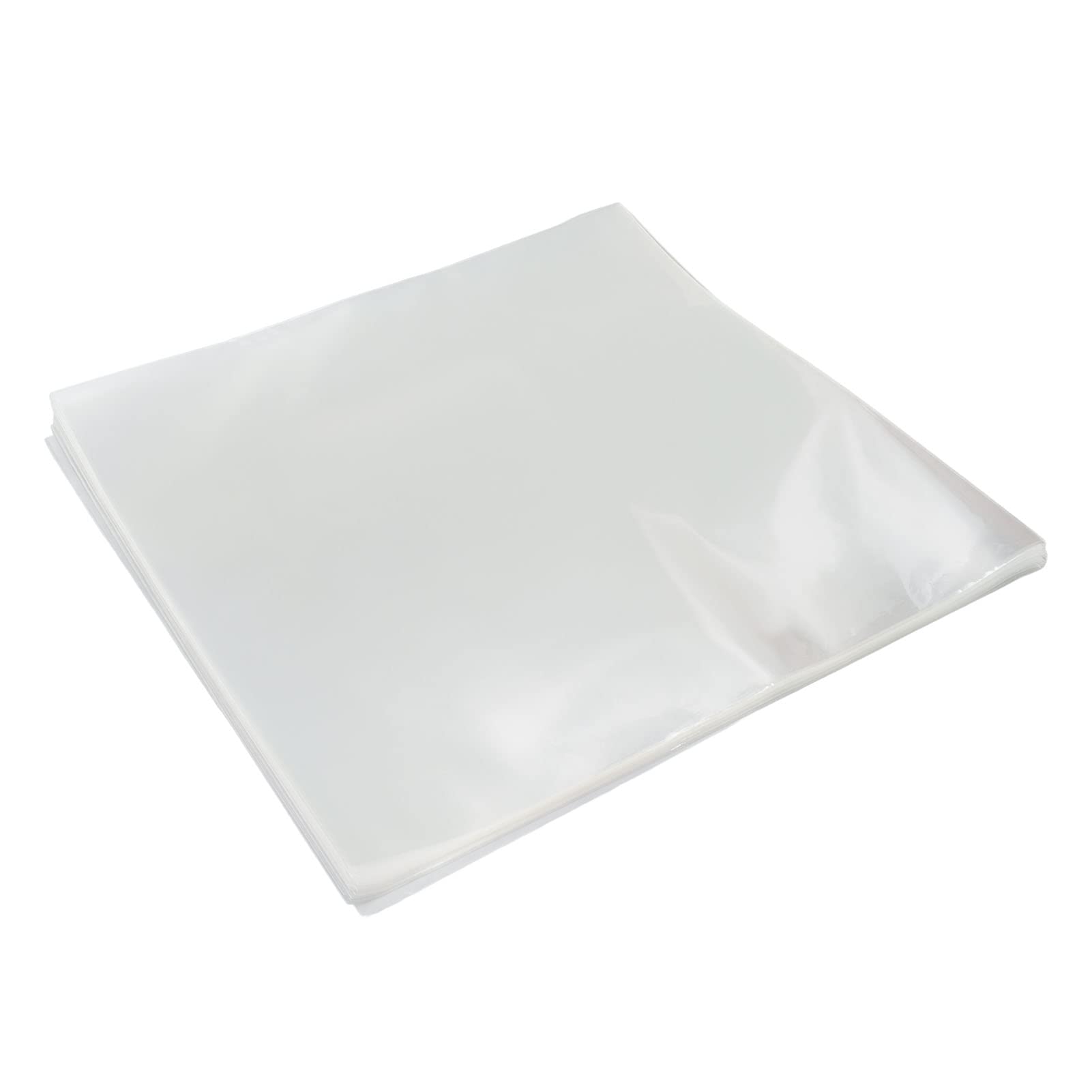 FECAMOS Resealable Record Outer Sleeves, Keep Non Adhesive Professional Record Sleeves Dust Free Protective OPP for 12in Records