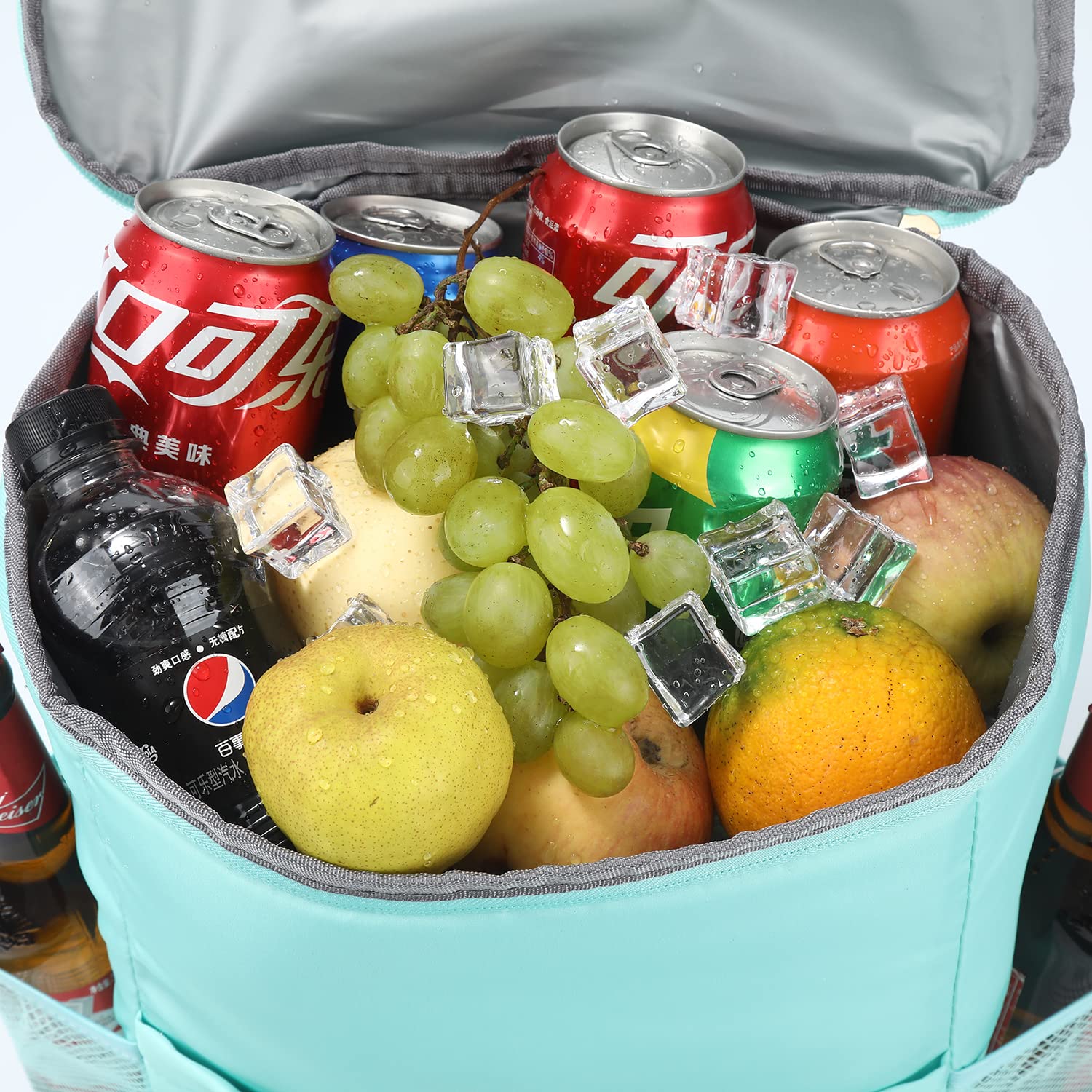 Cooler Backpack Women Mint Green Leak Proof Backpack Cooler Bags Lightweight Soft Lunch Backpack with Cooler Compartment,Wine Cooler for Hiking Camping,24 cans……