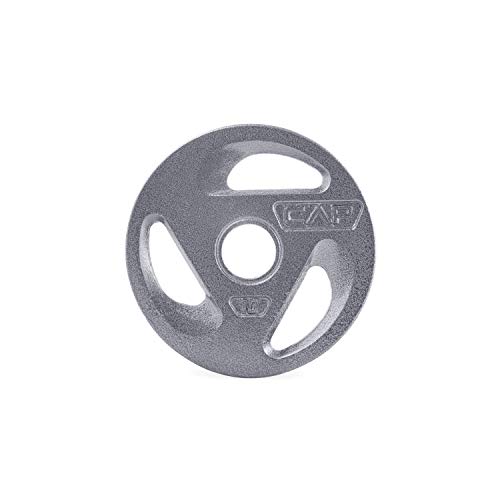 CAP Barbell 2-Inch Olympic Grip Weight Plates, Single, Gray, 10 Pound