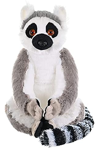 Wild Republic Ring Tailed Lemur Plush, Stuffed Animal, Plush Toy, Gifts for Kids, Cuddlekins 12 Inches