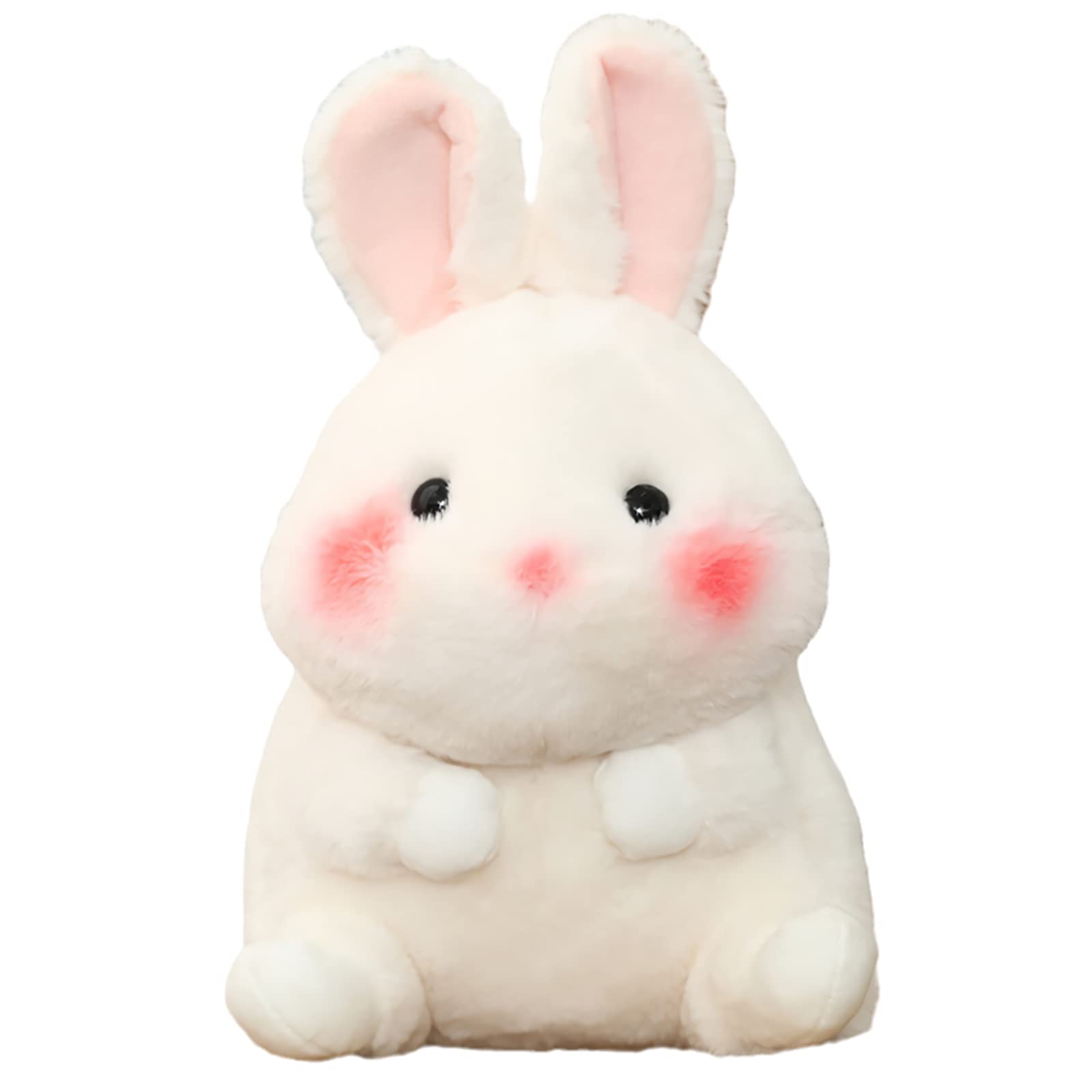 CHDGIOHA 2023 Rabbit Year Mascot Plush Toys, Cute New Year Rabbit Soft Stuffed Animals, Easter Birthday White Bunny Plush Pillows, Plush Bunny Toy for Kids (Small Bunny 7.0'')