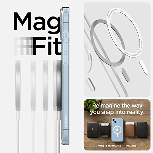 Spigen Ultra Hybrid (MagFit) [Anti-Yellowing Technology] Designed for iPhone 14 Plus Case (2022) - White