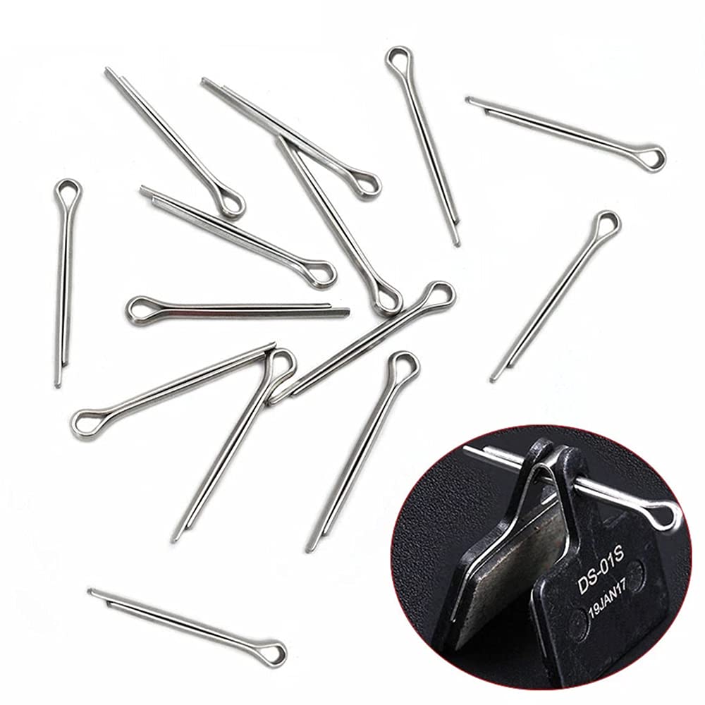 CHDHALTD 10pcs Stainless Steel Lock Pins Bicycle DIsc Brake Pads Lock Pins Quick Lock Release Pin for MTB Road Bike