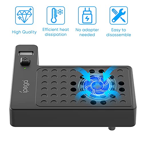 Cooling Fan for Xbox Series X Console, Game Console Cooler Cooling System Accessories with External USB Port for Xbox Series X