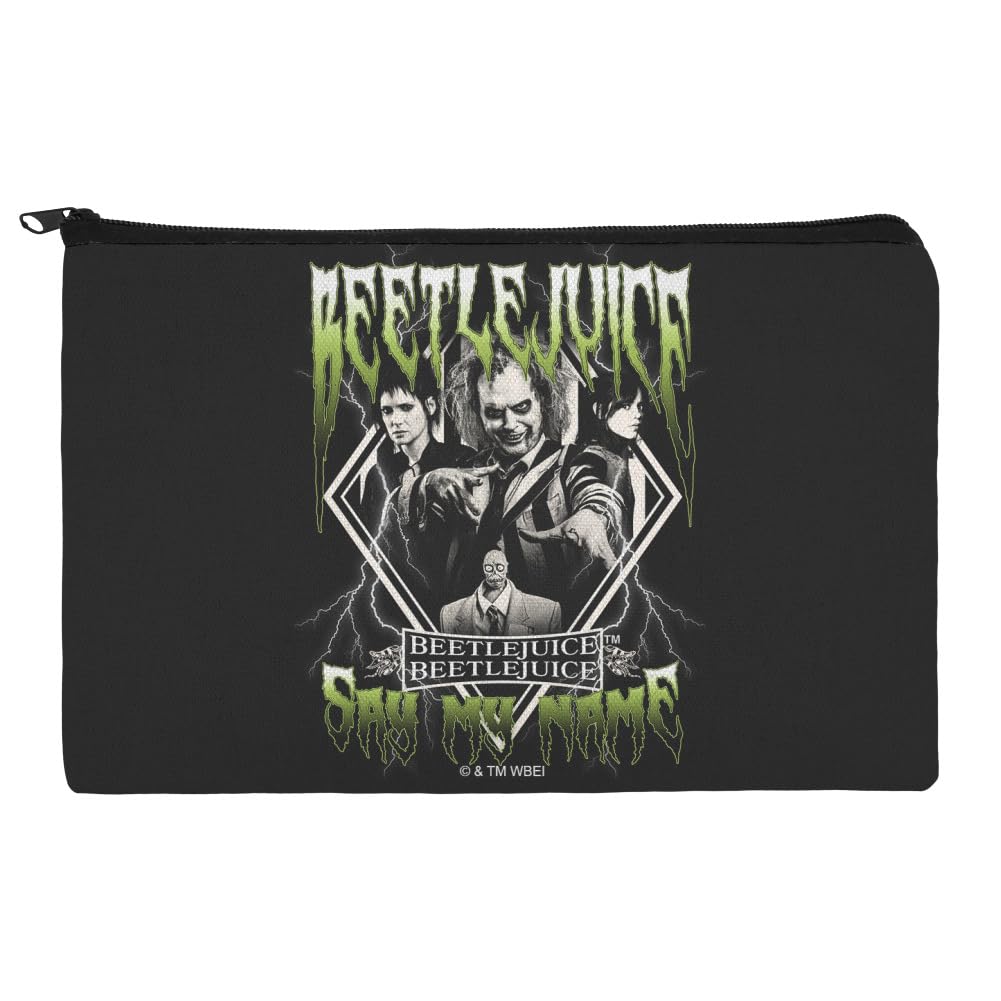 GRAPHICS & MORE Beetlejuice Group Band Pencil Pen Organizer Zipper Pouch Case