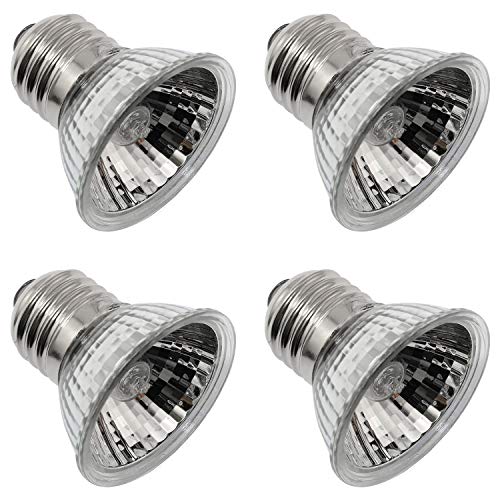 SQXBK Sun Lamp 4PCS 120V 50W UVA UVB Sun Heat Lamp Bulb Full Spectrum Sun Light Lamp for Turtle Snake Reptile