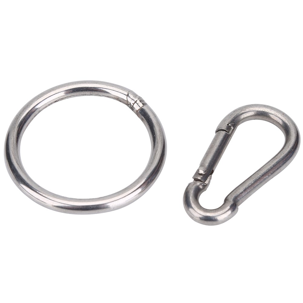 Dilwe Anchor Trolley Kit, Stable Anchor Trolley Kit System with Pulley Pad Eye Ring Hook Accessory Set for Kayak Canoe Boat