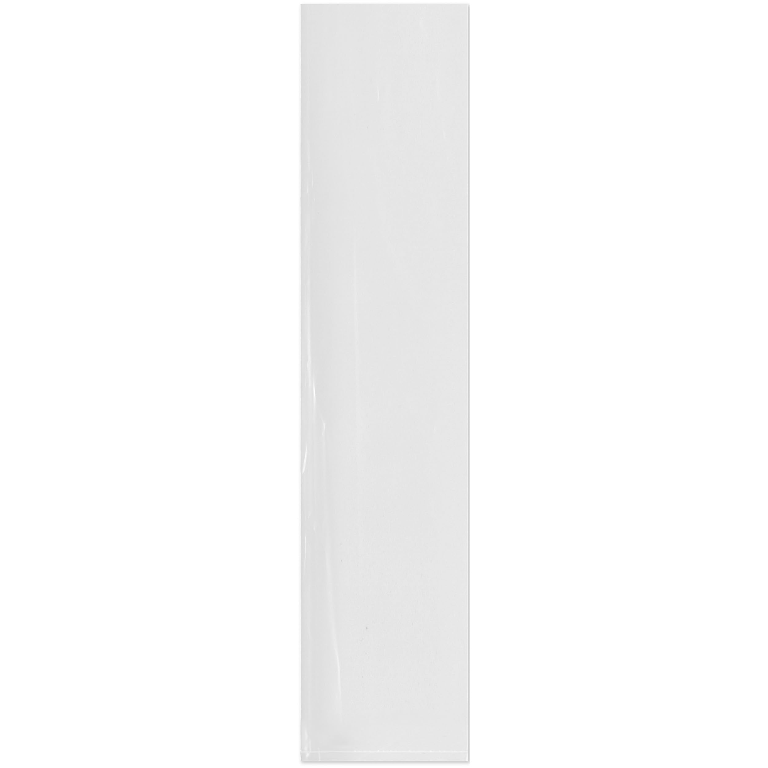 Plymor 4" x 18" (Pack of 100), 2 Mil Flat Open Clear Plastic Poly Bags