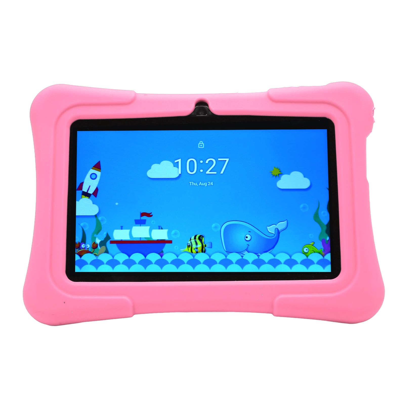 DAUERHAFT Cute Kids Tablet, 7 Inch Children Tablet Quad Core Dual Camera 3000mAh Battery for Boys (US Plug)