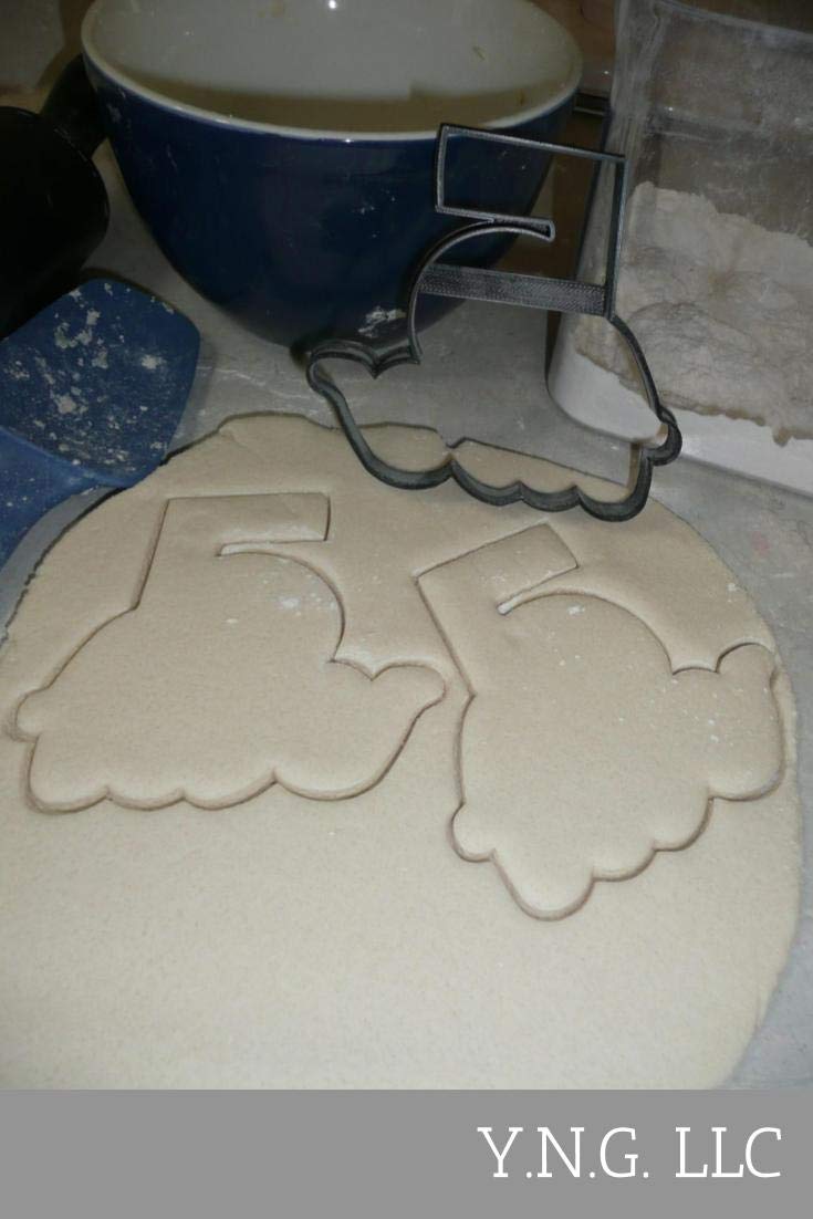 FANCY NUMBER OUTLINE WITH WORDS 1 TO 10 SET OF 10 COOKIE CUTTERS MADE IN USA PR1288