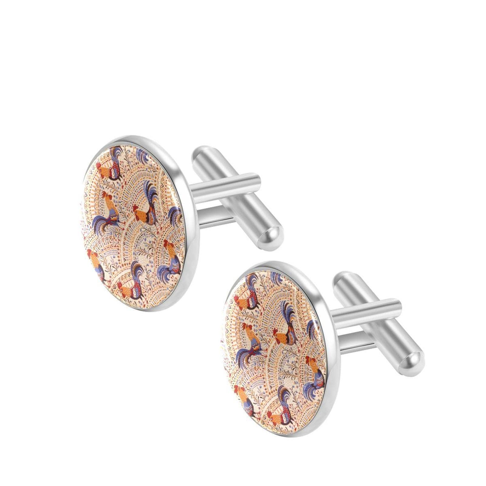 Cufflinks and Studs Set for Tuxedo Shirts Business Wedding (Multiple Colors7)