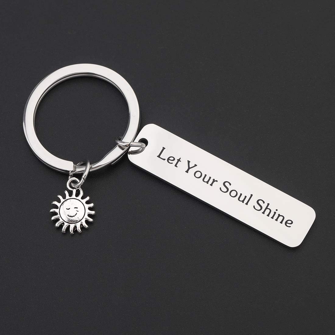 CHOORO Inspirational Graduation Gift Let Your Soul Shine Graduation Keychain (Let Your Soul Shine)