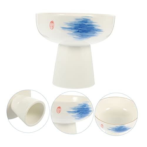 Goblet Glass Trifle Bowl Mini Dessert Cup Glass Salad Bowl Ceramic Bowl Small Dessert Cups Ceramics White Kitchen Pudding Cup Glass Cup Pudding Bowl Fruit Sweets Smooth Easy to Clean