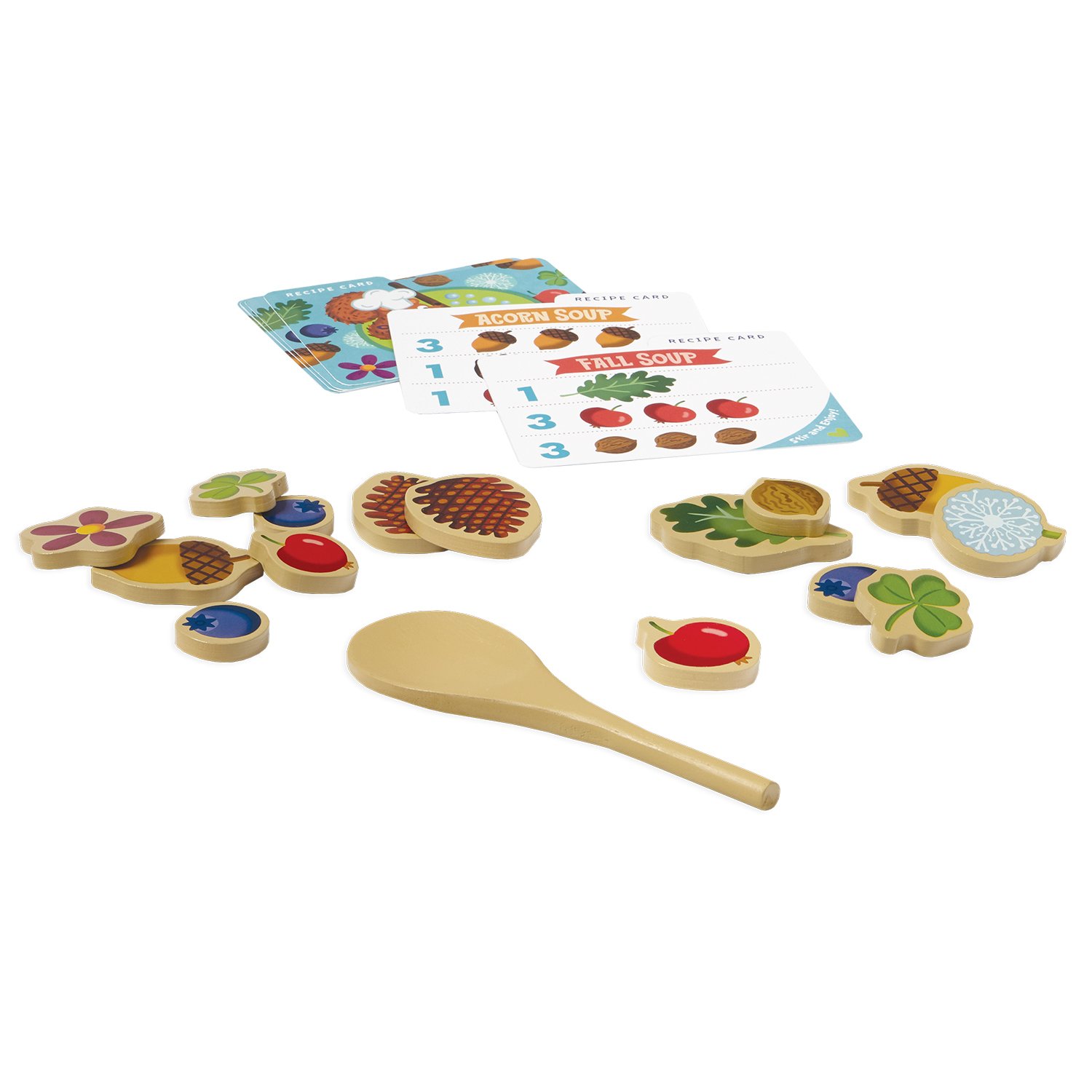 Peaceable Kingdom Acorn Soup – Game for You and Your 2 + Year Old – Fun Toddler Games Ages 2–4 That Teach Numbers and Counting Skills