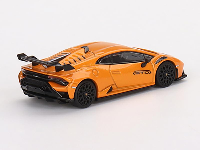 Lambo Huracan STO Arancio Borealis Orange Metallic Limited Edition to 4800 Pieces Worldwide 1/64 Diecast Model Car by True Scale Miniatures MGT00511