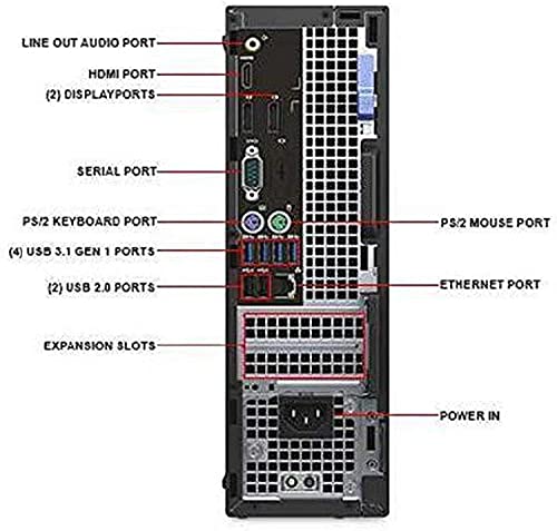 Dell Optiplex 5050 SFF Buisness PC, Intel Quad Core i7-6700 up to 4.0GHZ, 16G DDR4, 256G SSD, DVD, DP, HDMI, WiFi, BT, Windows 10 Pro 64 Bit-Multi-Language Supports English/Spanish/French(Renewed)