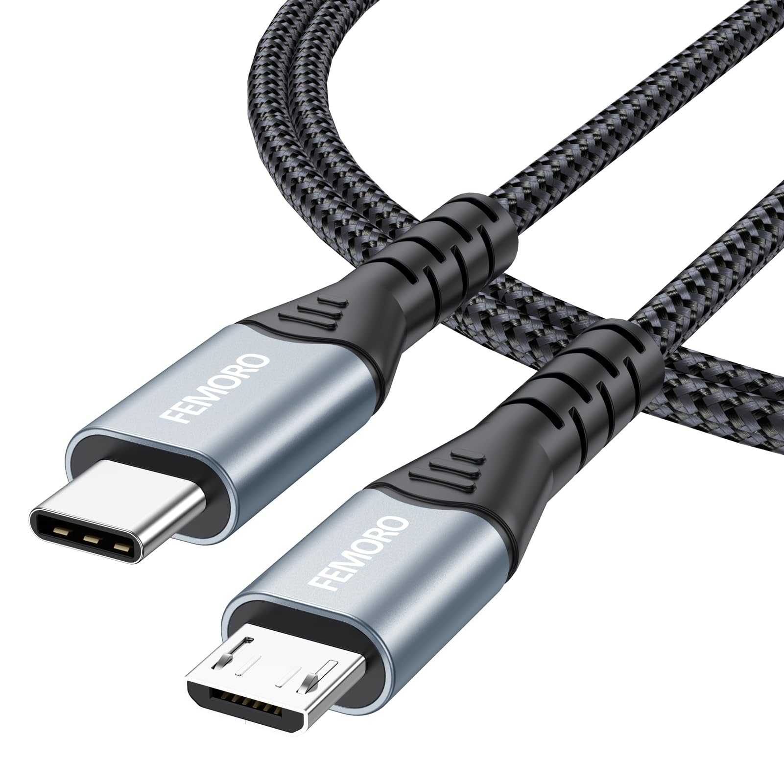 FEMORO Mini USB Cable, USB to Mini USB Cable Male to Male, USB Mini B Charging Cable USB 2.0 480Mbps Transfer Speed for Camera Dash Cam GoPro Hero PS3 Controller GPS Receiver(5 Feet,1)