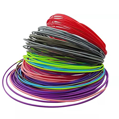 Generic 3D Printer Pen PCL Filament Refills 1.75mm, 10 in 1 Multicolored PCL 3D Pen Refills, Low Melting PCL-3d pen filament refills