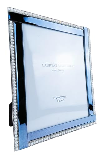 Laureat Marchier 4x6 6x8 8x10 Glass Picture Frames, Mirrored Photo Frames for Wall or Tabletop DĂŠcor (Natural Sea)