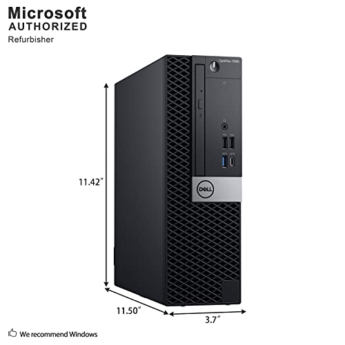 DELL Optiplex 7060 | Intel 8th Gen i5-8500 (6 Core) | 16GB 2666MHz DDR4 | 256GB Solid State Drive SSD | Win 10 Pro | Small Form Factor (Renewed)']