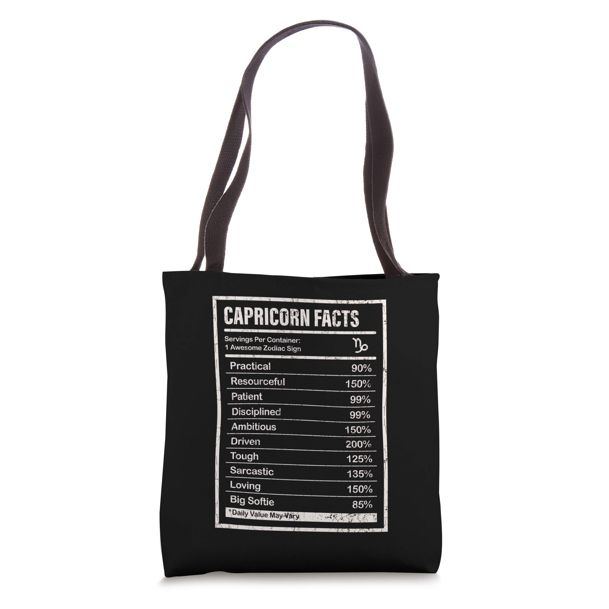 Capricorn Facts Apparel For Men And Women Funny Zodiac Gift Tote Bag