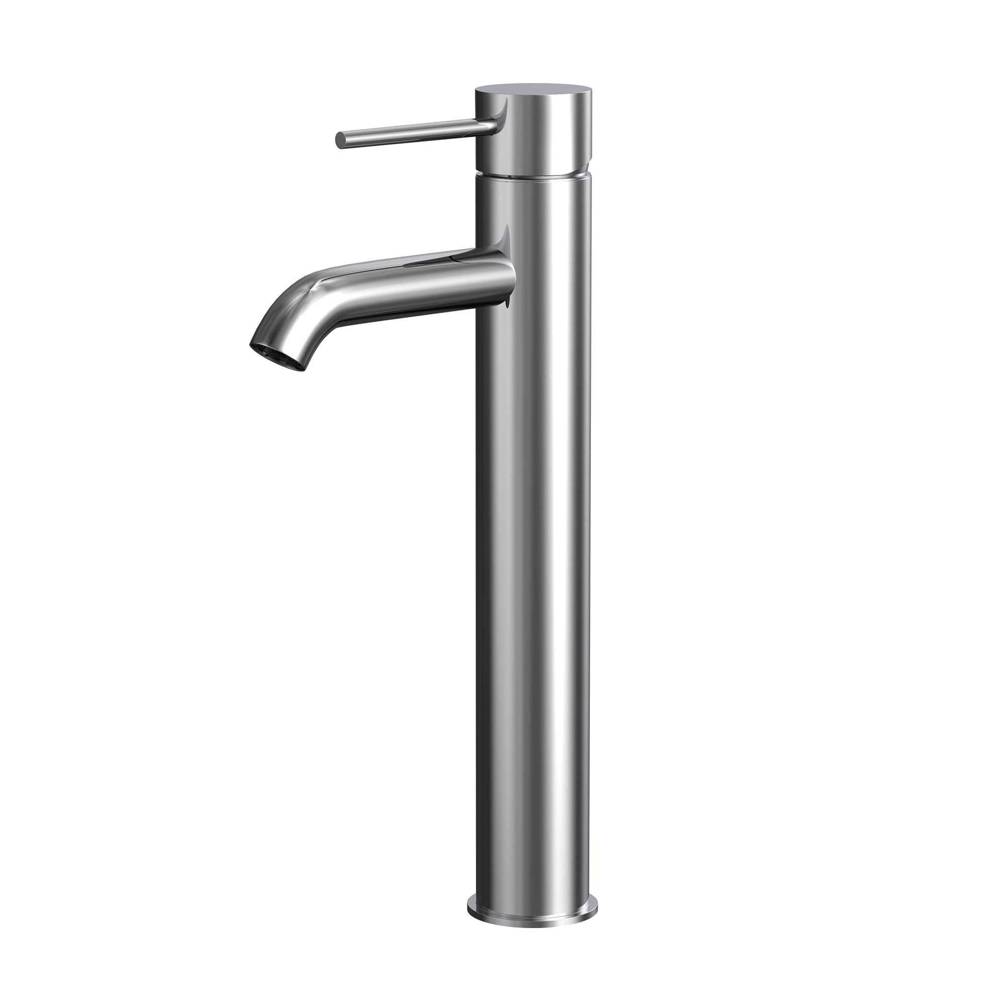 Ivanees Single Handle Bathroom Faucet, Hot & Cold Mixer Tap for Wash Basin, Bathroom Sink Faucet, Solid Brass Faucet, Chrome Finish, 1 Hole Deck Mounted Bath Faucet