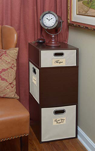 Niche Cubo Half Size Stackable Storage Organizer Cube- Truffle