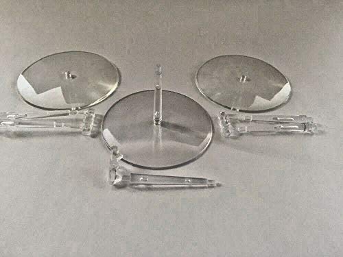 Lot of 10 60mm Large Flying Bases + Stems Flyer Flight Used for Warhammer 40k & AoS Games