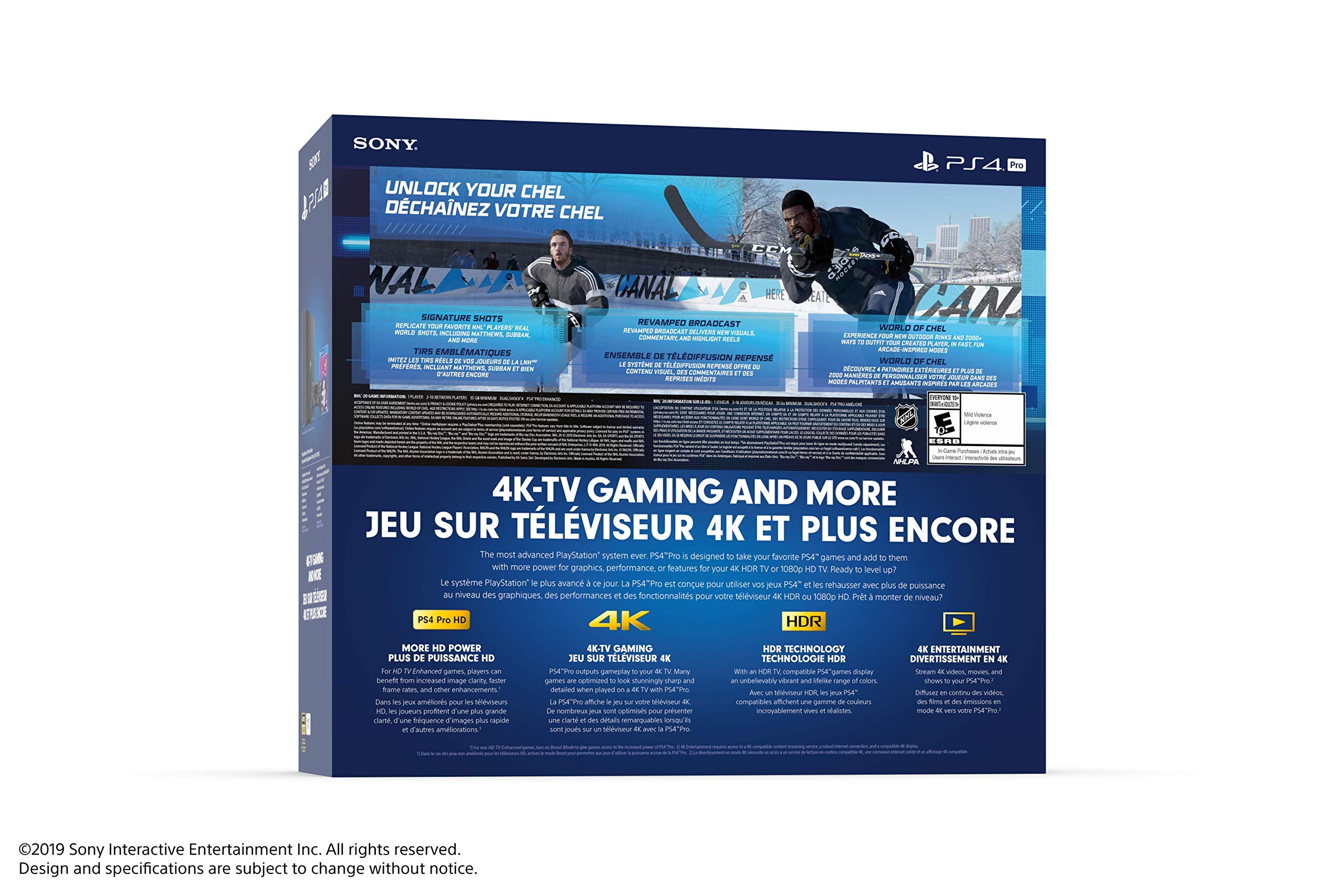 Sony PlayStation 4 1TB Pro Console - NHL 20 Bundle Edition - PlayStation 4 (Renewed)