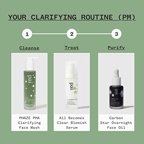 PAI SKINCARE London | PHAZE PHA Clarifying Face Wash, Blemish & Blackhead Control, Sulphate Free, Clinically Proven for Sensitive Skin, 100ml