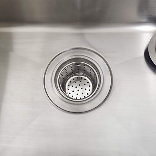 GZILA Kitchen Sink Drain Basket Only, 3-inch Basket for Kitchen Sink Strainer Replacement, Deep Cup with Handle, SUS 304 Stainless Steel
