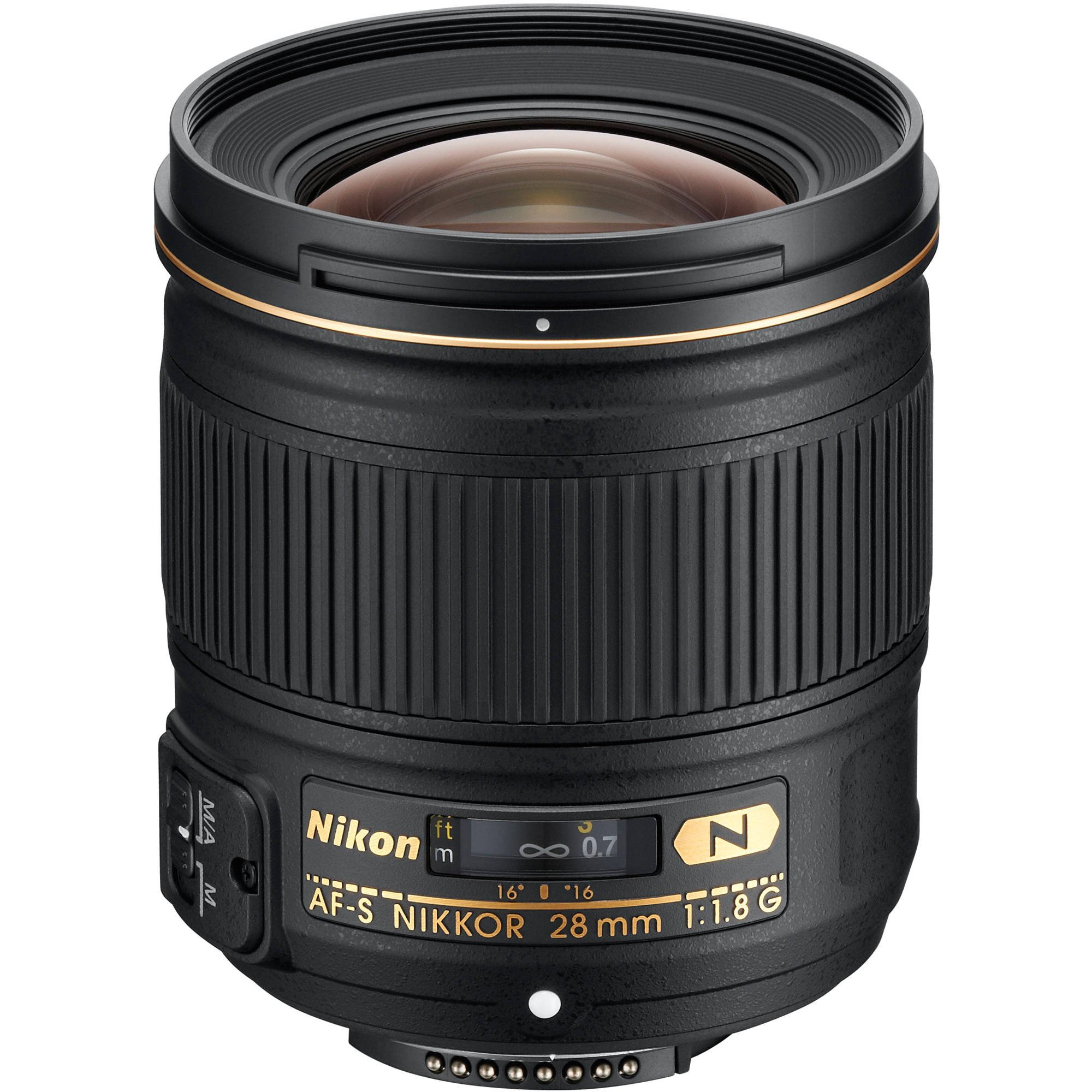 Nikon AF FX NIKKOR 28mm f/1.8G Compact Wide-angle Prime Lens with Auto Focus for Nikon DSLR Cameras
