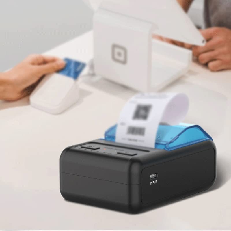 GAELOP DFHBFG Mini Thermal Printing Receipt Ticket Printer Compatible with Paper Android Label Printing.