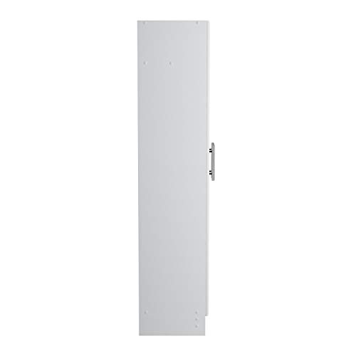 Prepac Elite 2 Door Standing Storage Cabinet, 16" D x 32" W x 65" H, White
