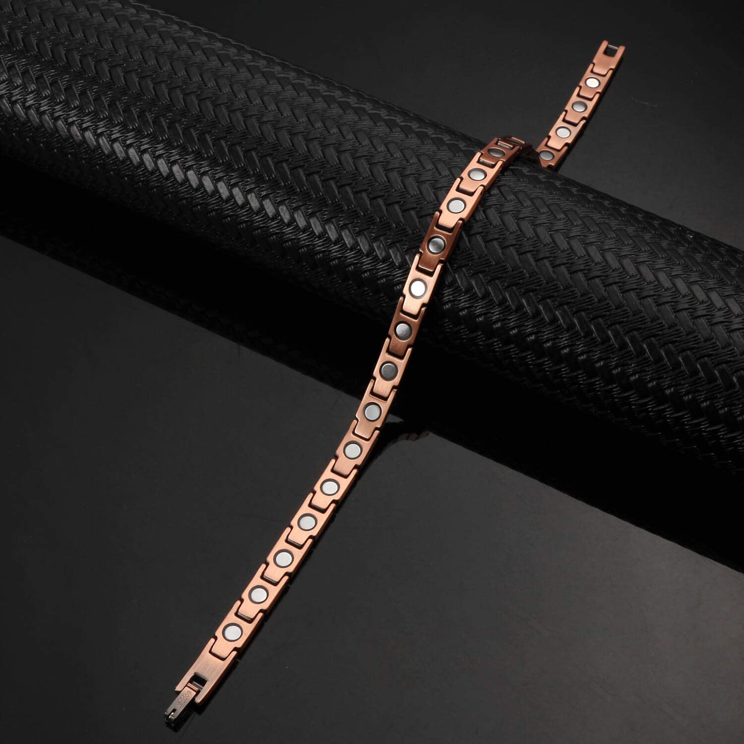 Copper Bracelets and Rings for Women Magnetic Pure Copper Crystal Bracelets, Jewelry Gift