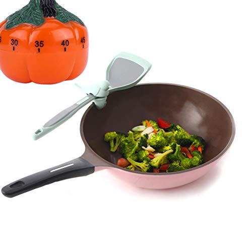 DOITOOL Kitchen Timer, Pumpkin Design Mechanical Timer Kitchen Timer Household Cooking Time Manager Baking Reminder Cooking Countdown Timer (Orange)