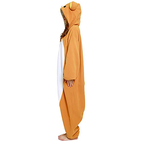 SAZAC San-X Licensed Rilakkuma Kigurumi - Onesie Jumpsuit Halloween Costume (Adults)