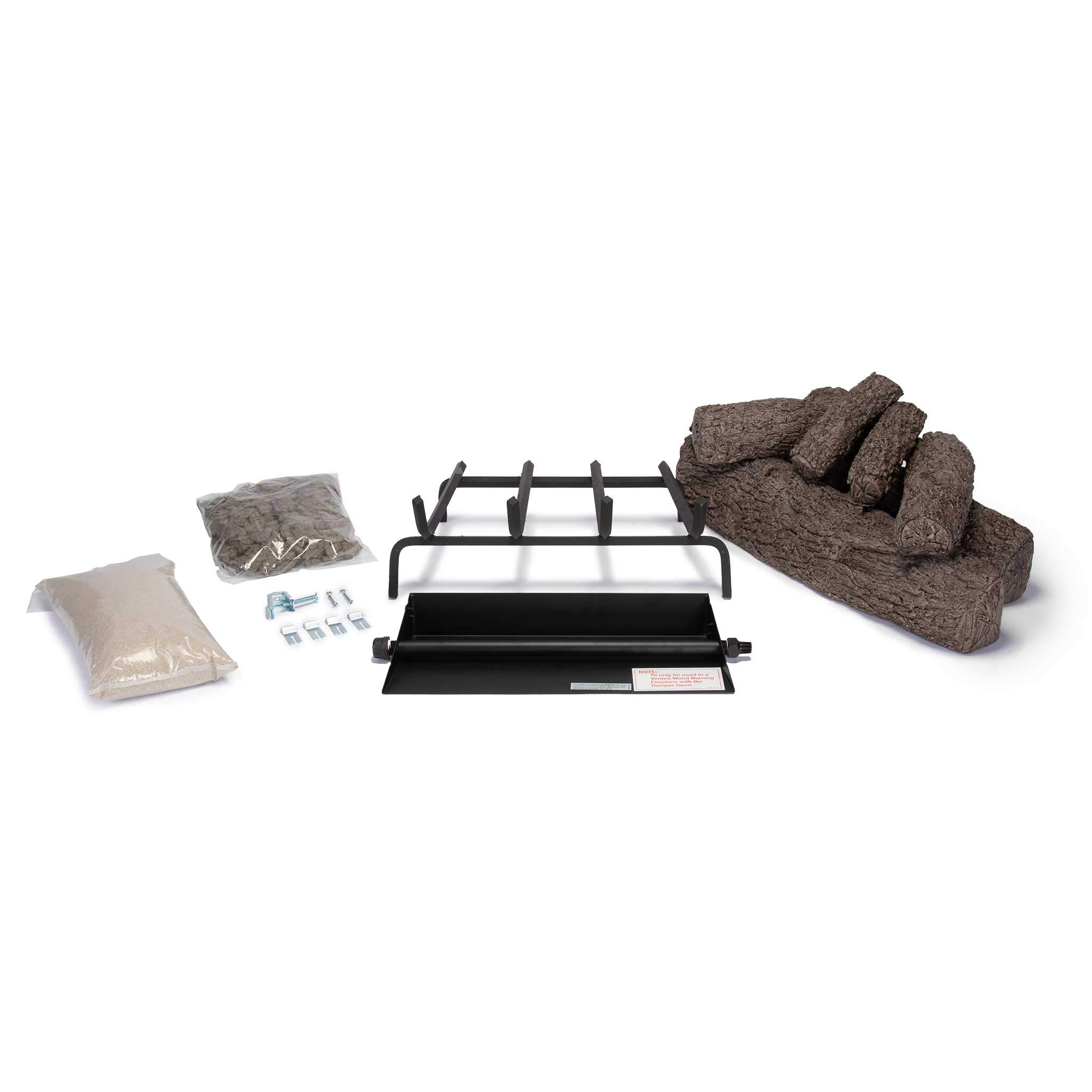 Peterson Fyreside 24-inch Live Oak Log Set with Vented Burner, Match Light (Natural Gas Only)