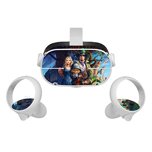 DuyThaibroshop Knight Cat Cartoon Movie Oculus Quest 2 Skin VR 2 Skins Headsets and Controllers Sticker Protective Decal Accessories (only fit with Oculus Quest 2)