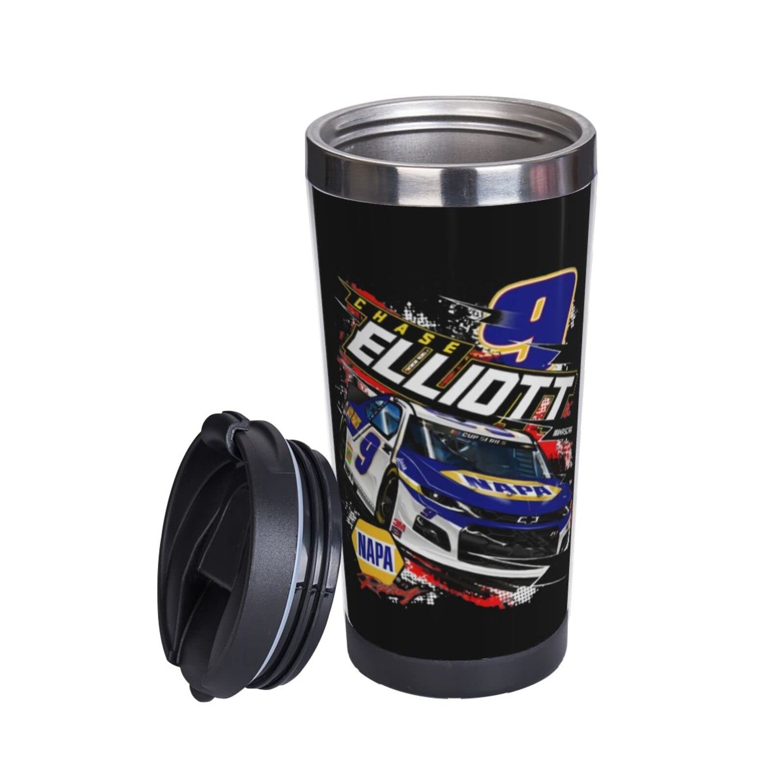 Chase Elliott 9 Portable Coffee Thermos Cup Stainless Steel With Lid Double Wall Insulation Travel Mug Reusable For Outdoor