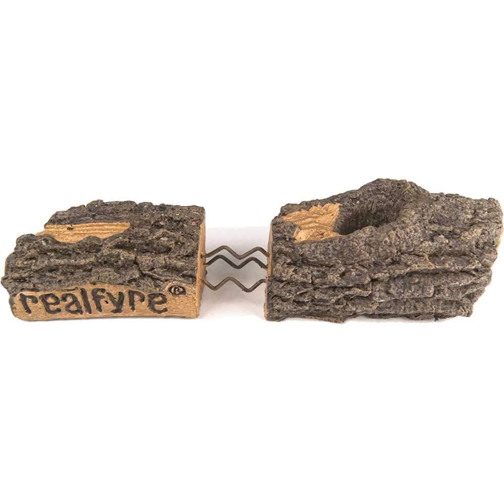 Peterson Fyreside 24-inch Live Oak Log Set with Vented Burner, Auto-Safety Pilot Control Valve and Gas Connection Kit (Propane Gas Only)